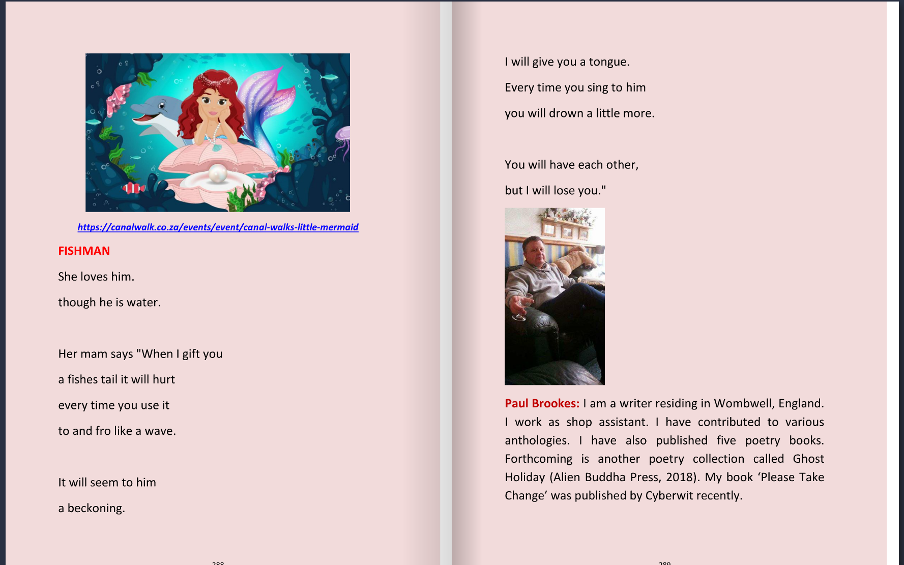 Thankyou to Glory for featuring in her Glomag my poem “Fishman” in ...