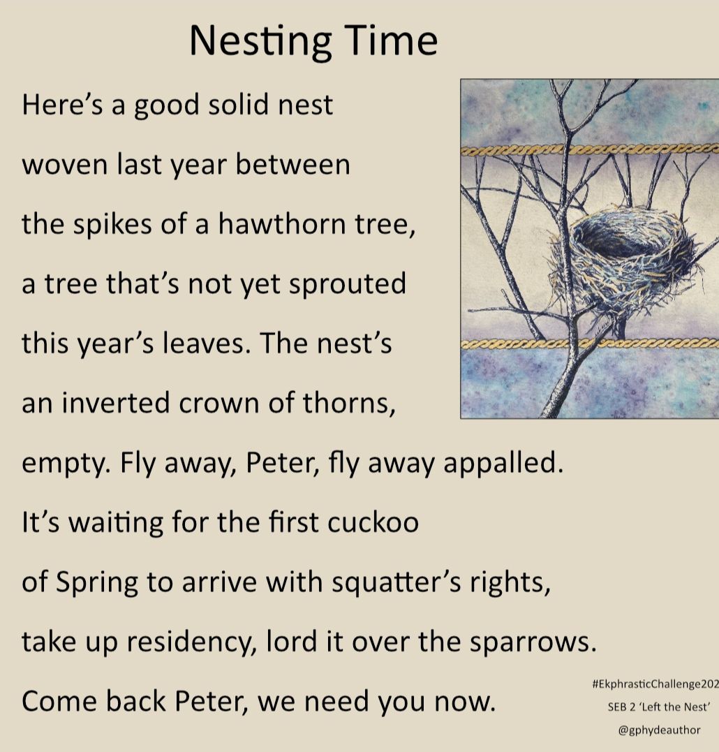 Ekphrastic Challenge 2025. Day Two. Please join Debbie Ross, Matt ...